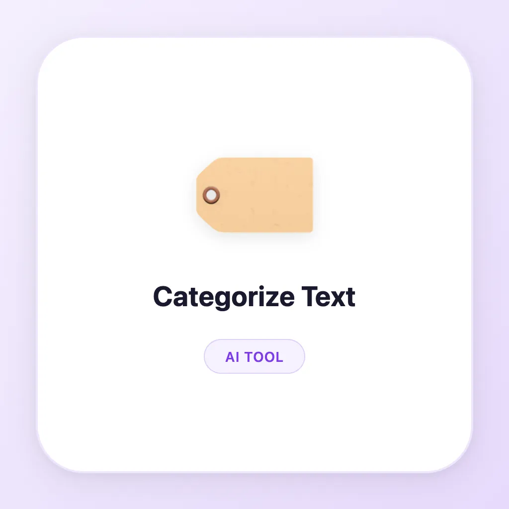 Categorize Text - Relevance Marketplace